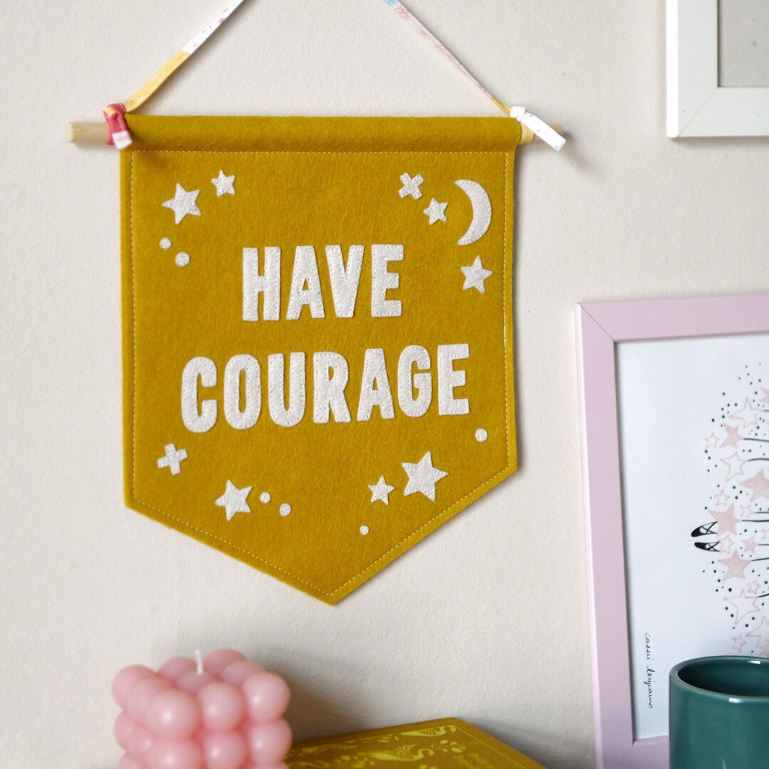 Have Courage Positivity Banner Craft Kit, Positive Message Sewing Kit ...