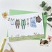 Personalised New Baby Washing Line Card Blues & Greens - Etsy