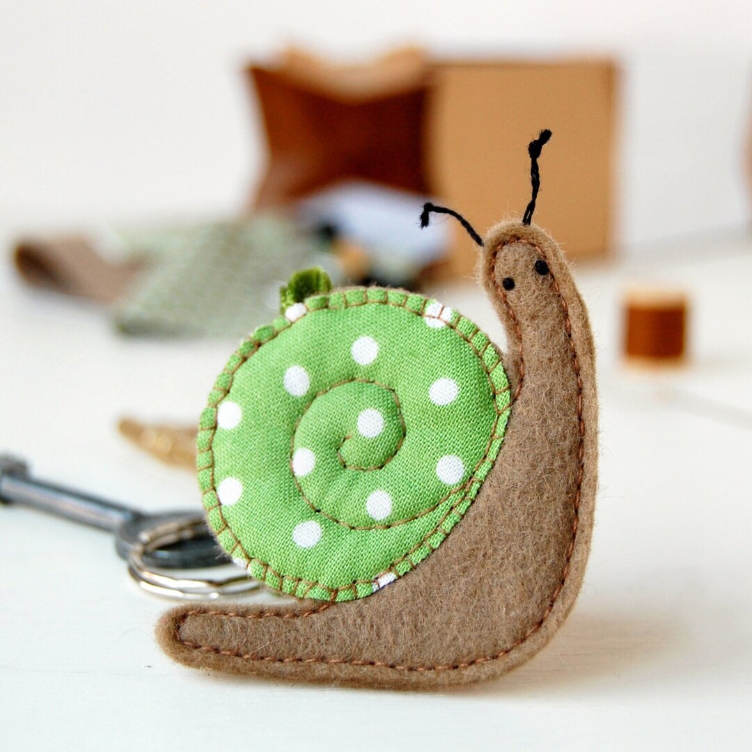 Snail Keyring Craft Kit, Plastic Free Sewing Kit for Kids - Etsy