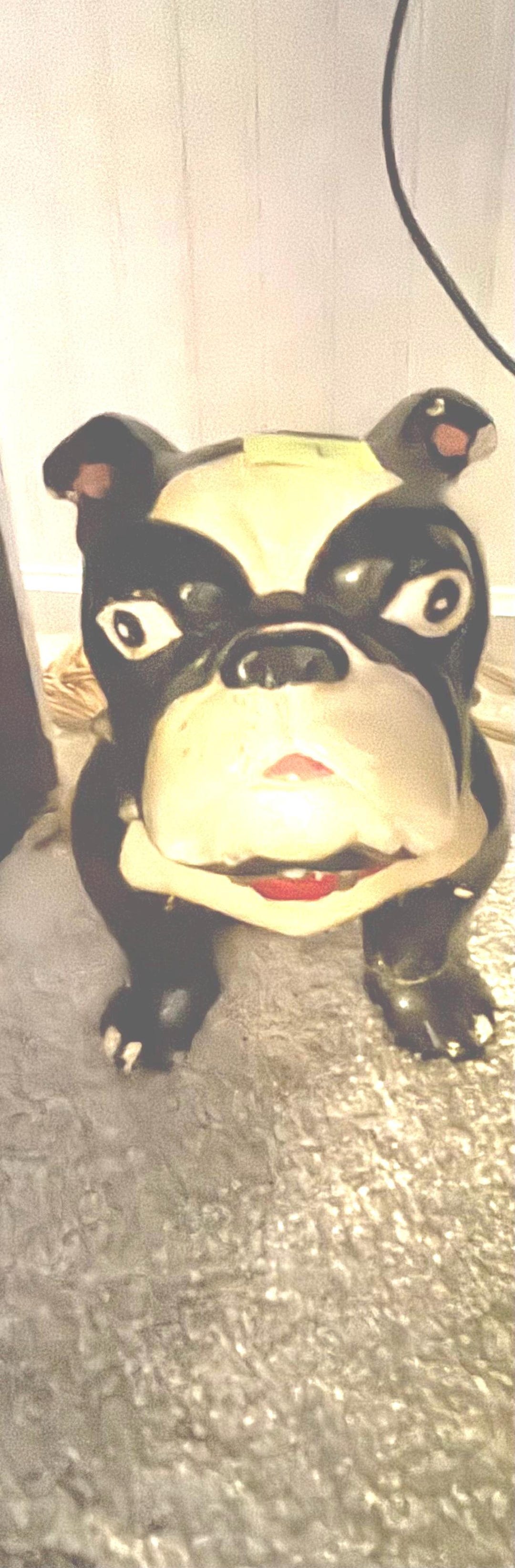 Vintage/antique Bulldog, Cement Statue, in Pretty Good Condition for ...