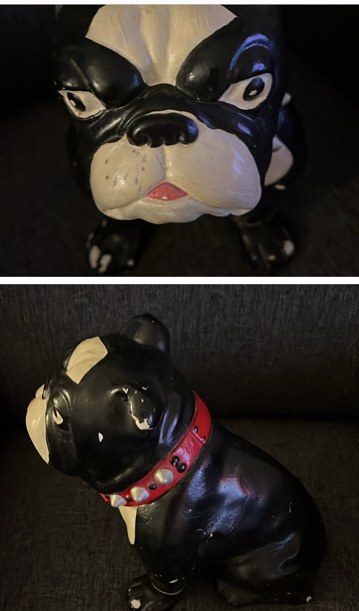 Vintage/antique Bulldog, Cement Statue, in Pretty Good Condition for ...