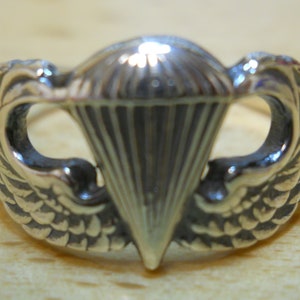 Womens Basic Airborne Parachutist Badge Jump Wing Ring - Etsy