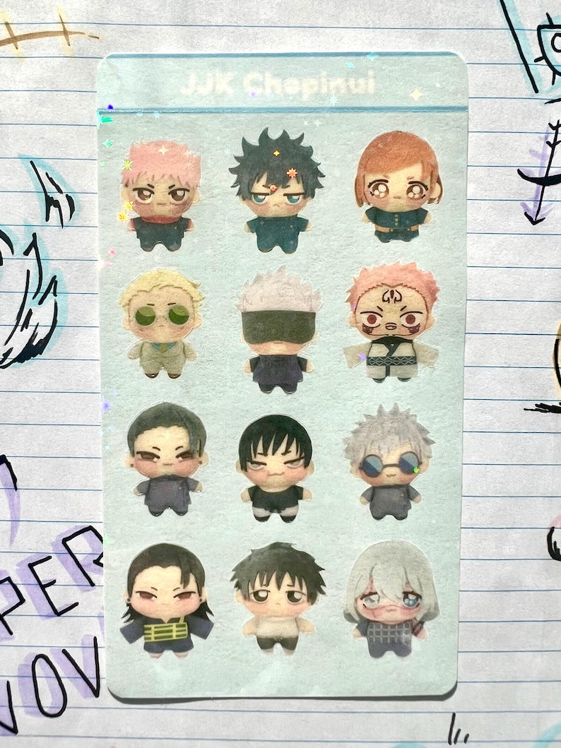 Silly Sorcerers Plush Holo Sticker Sheet - Etsy