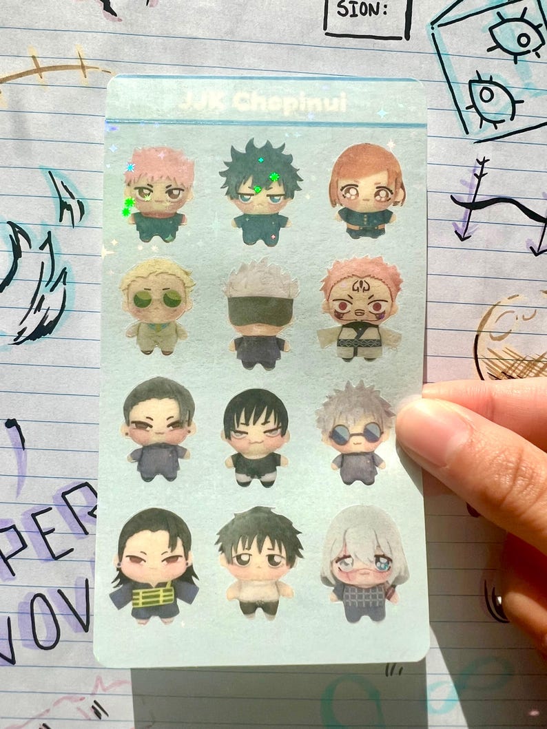 Silly Sorcerers Plush Holo Sticker Sheet - Etsy
