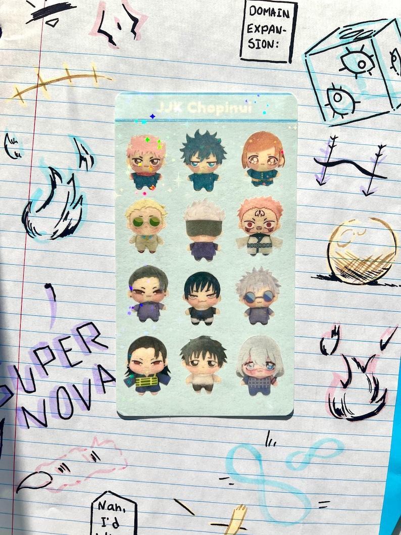 Silly Sorcerers Plush Holo Sticker Sheet - Etsy