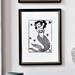 Mermaid Linoleum Block Print 9 X 12 Wall Art - Etsy