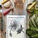 Hibiscus Flower - Linoleum Block Print - 9"x12" Wall Art - Etsy