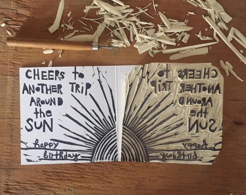 Cheers to Another Trip Around the Sun / Happy Birthday - Etsy