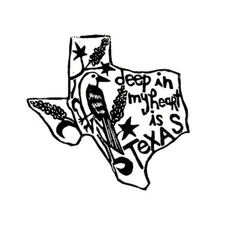 Linoleum Block Print Bird - Etsy