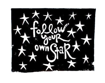 Mermaid linoleum block print 9 x 12 wall art | Etsy