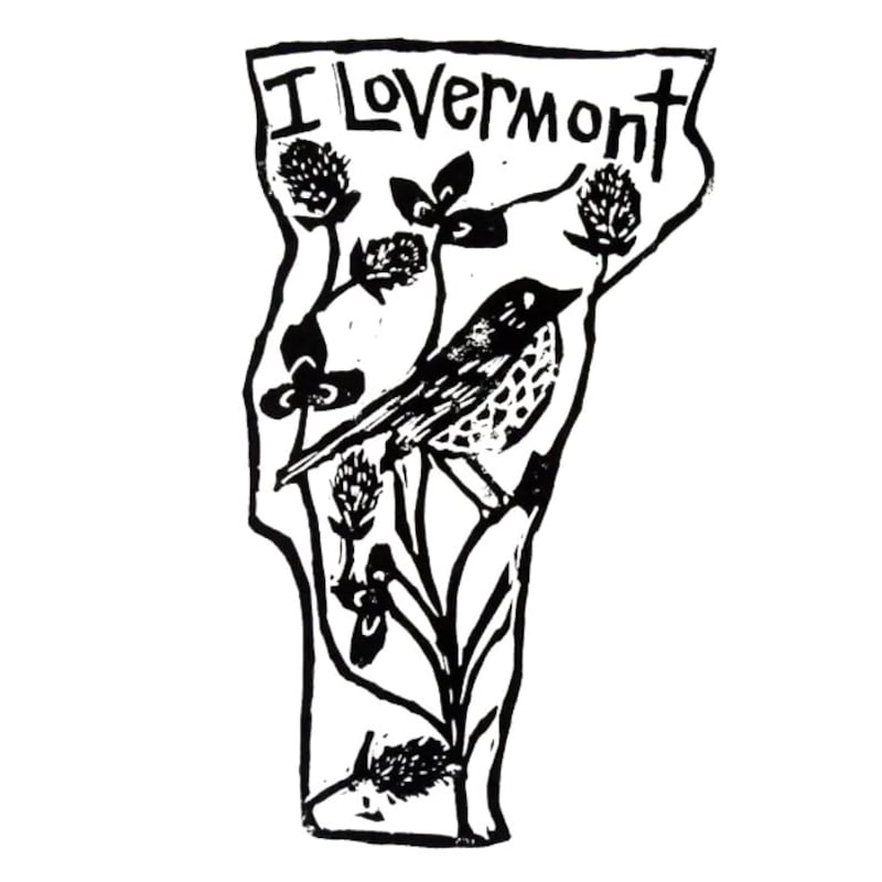 Vermont State Art - Etsy