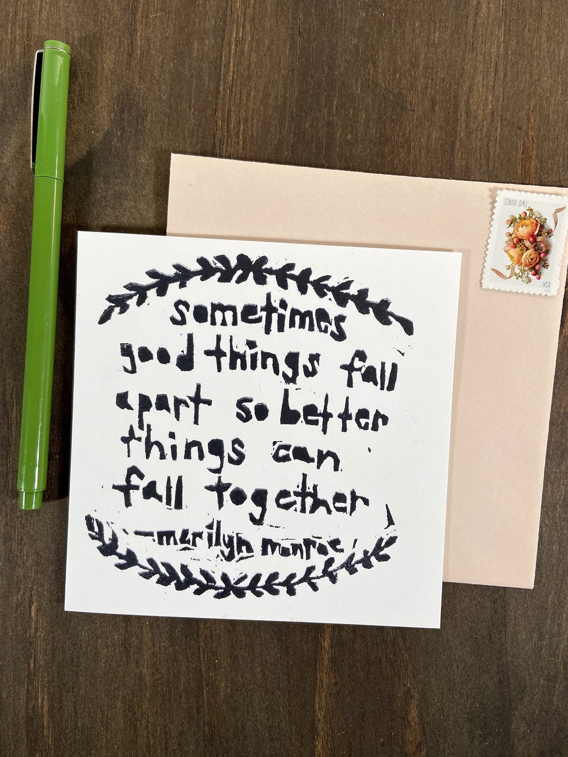 Sometimes Good Things Fall Apart so Better Things Can Fall - Etsy