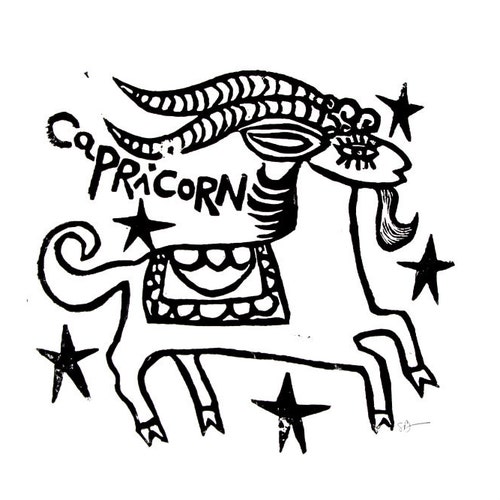 Mermaid Linoleum Block Print 9 X 12 Wall Art - Etsy