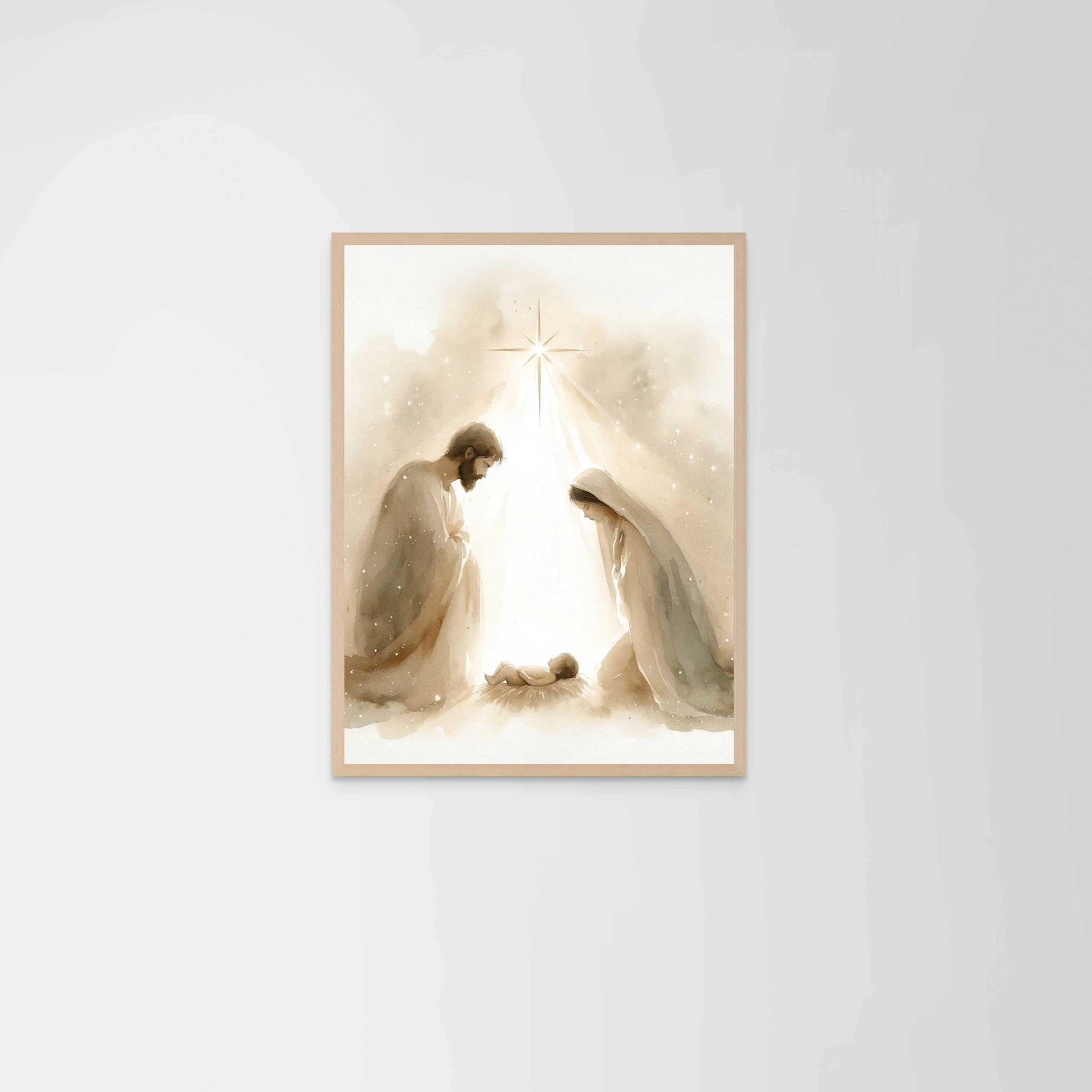 Nativity Art, Modern Christian Art, Christmas Painting, Jesus Prints ...
