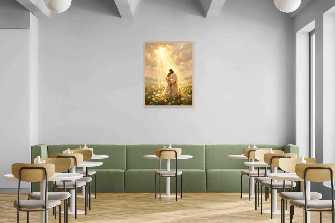 Let the Light Shine, Christian Art, Jesus Woitj Girl, Jesus Wall Art ...