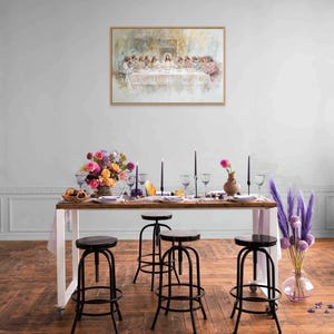 The Last Supper, Modern Christian Art, Bible Wall Art, Jesus Prints ...
