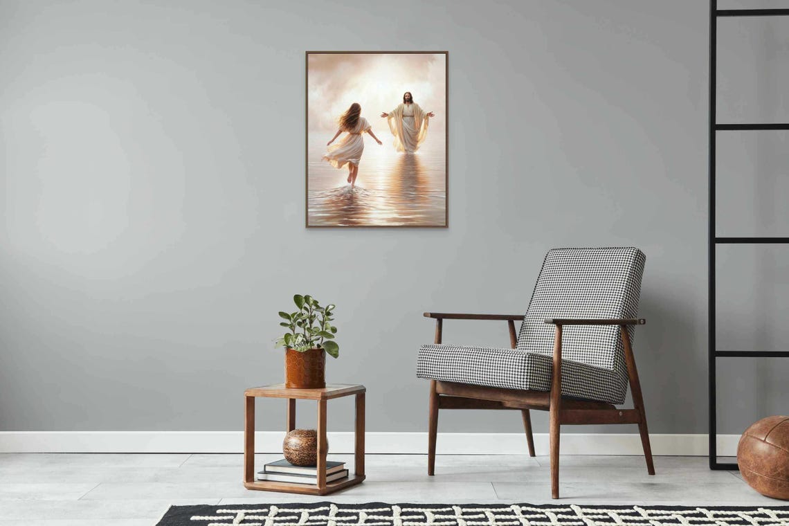 Join Him, Christian Art, Jesus and Woman, Jesus Art Prints, LDS ...