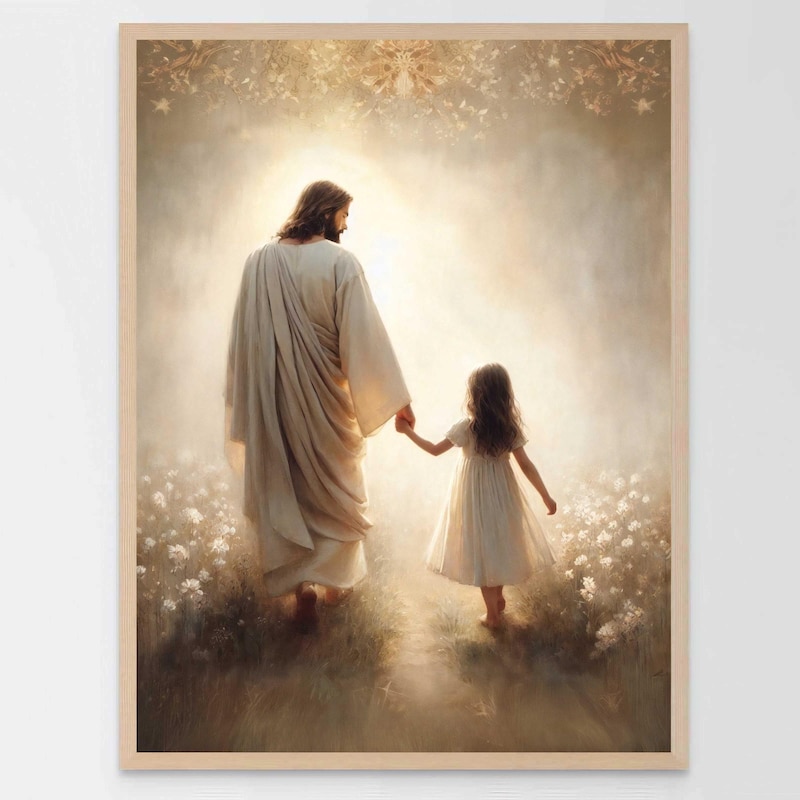 Jesus Little Girl Prints - Etsy