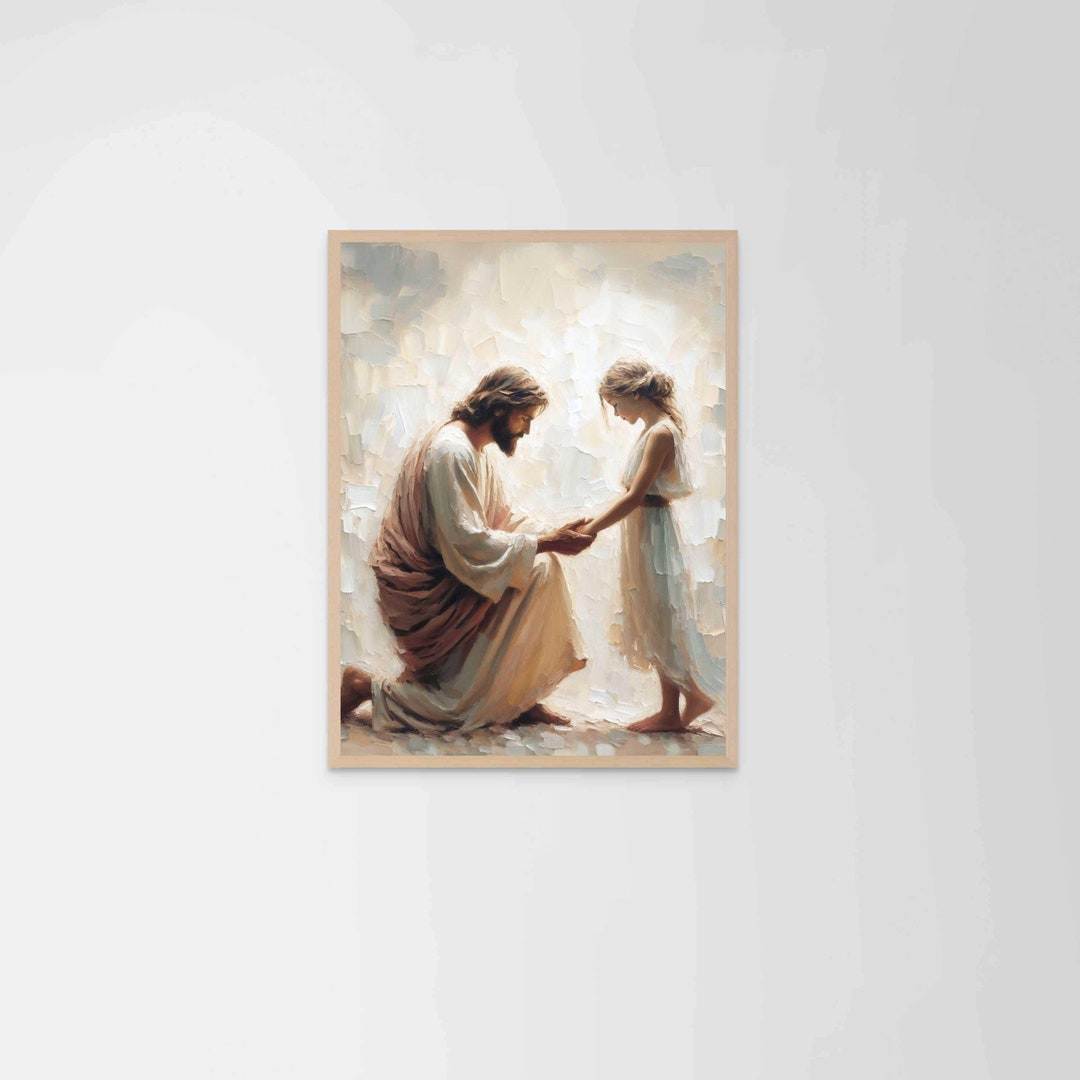 Hands of Mercy, Christian Art, Jesus With Girl, Jesus Portrait, LDS ...
