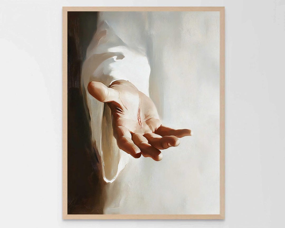 Take His Hand, Christian Art, Jesus Shepherd Art, Christian Prints ...