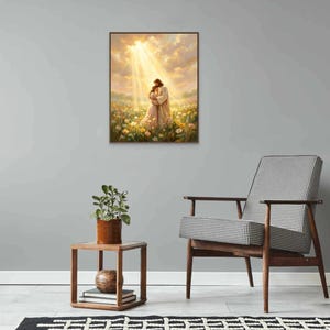 Let the Light Shine, Christian Art, Jesus Woitj Girl, Jesus Wall Art ...