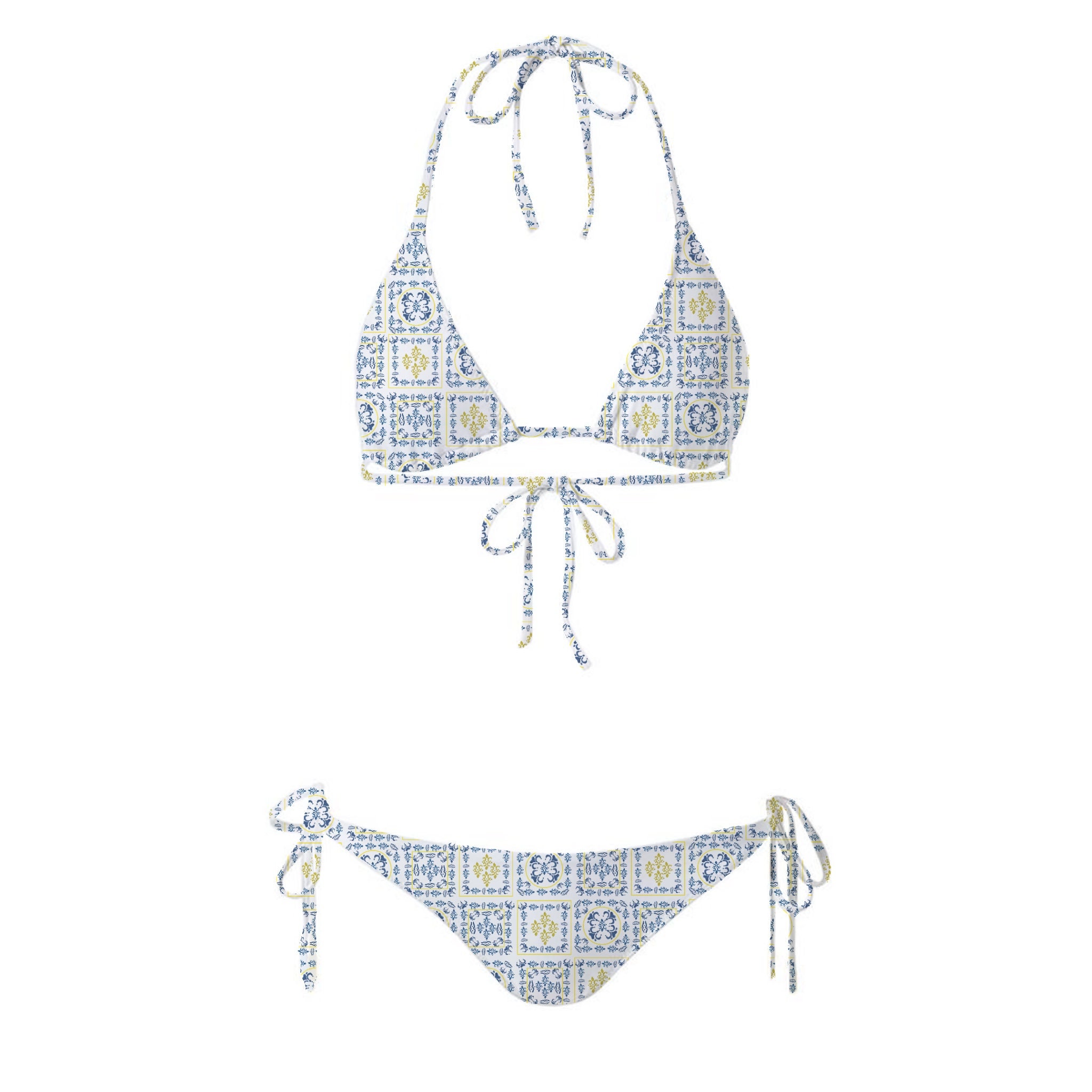 Portuguese Tiles String Bikini - Etsy
