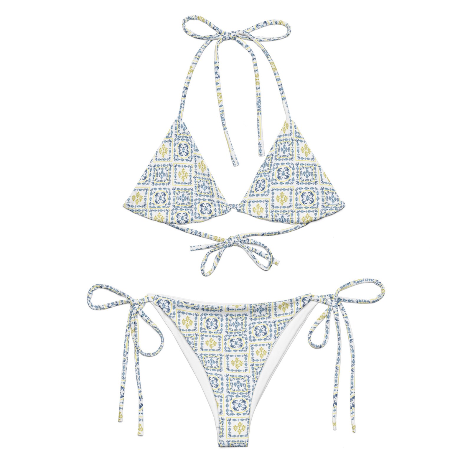 Portuguese Tiles String Bikini - Etsy