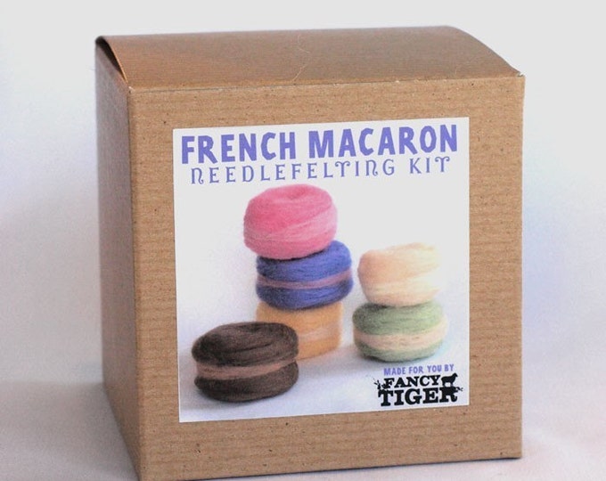 French Macaron Needle Felting Kit - Etsy