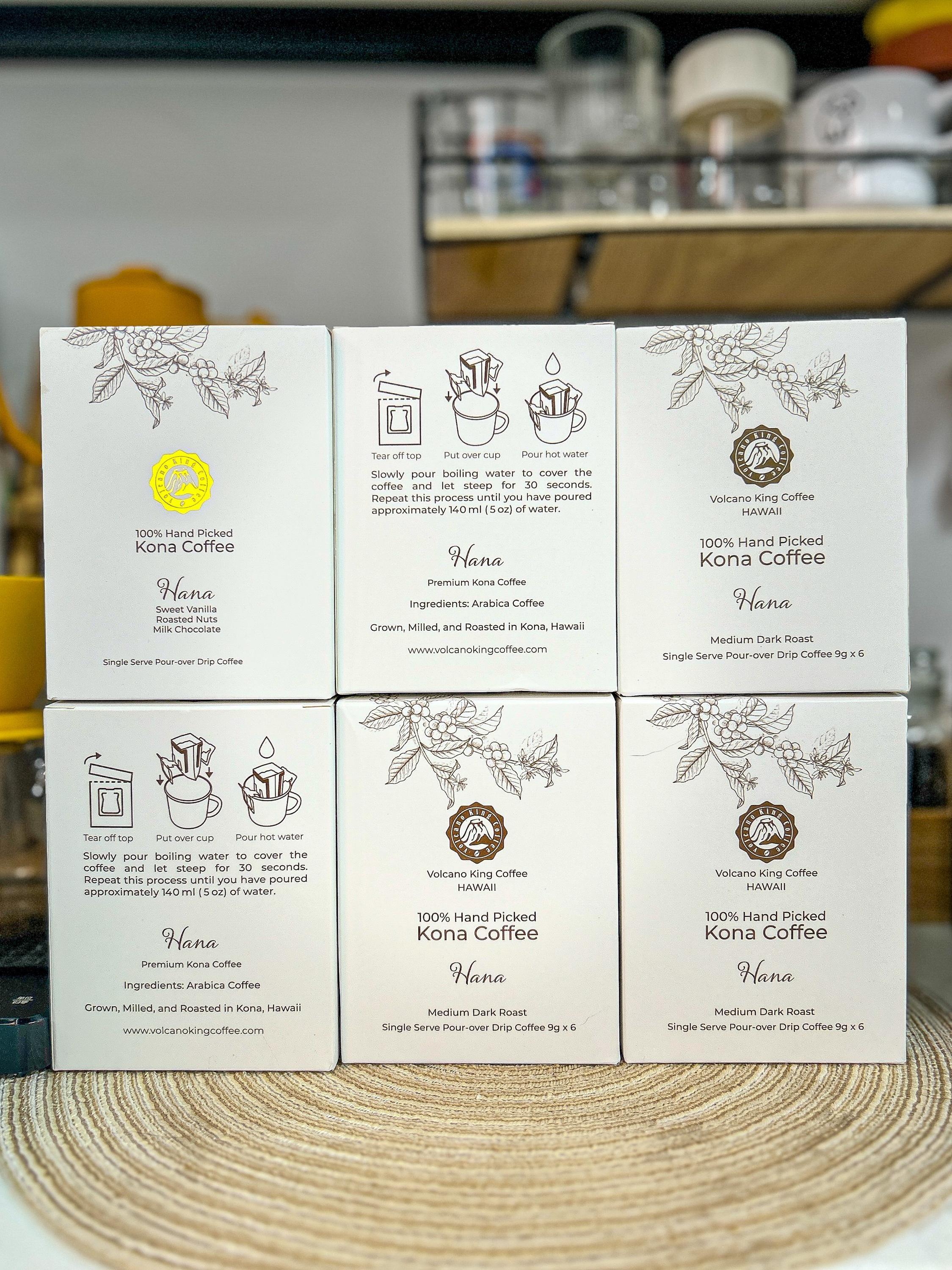 100% Kona Coffee Hana Drip & Medium Roast. Hawaii's Best Arabica ...