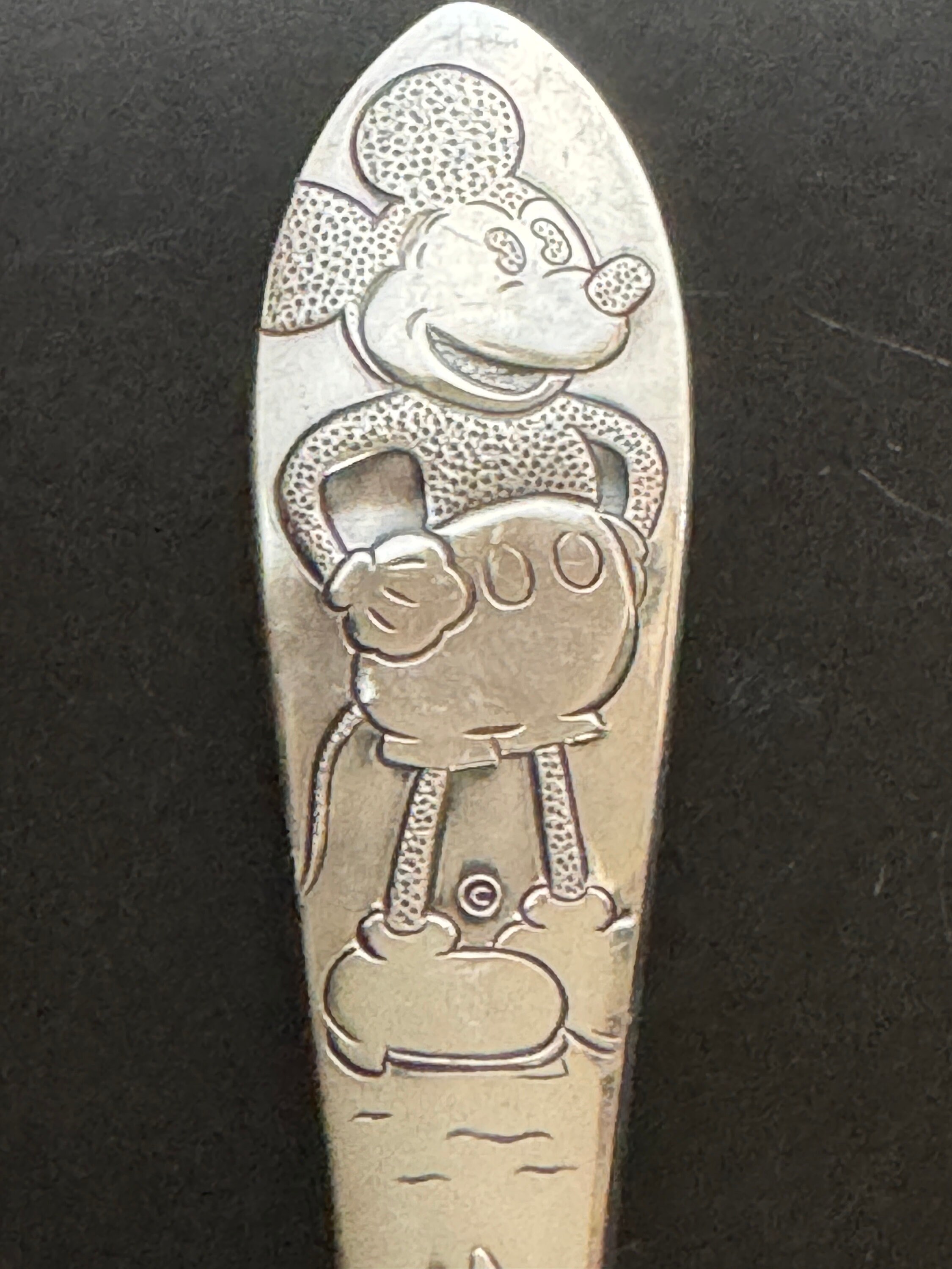 Vintage 1940s Disney Mickey Mouse Silverplate Childs Spoons Wm Rogers ...