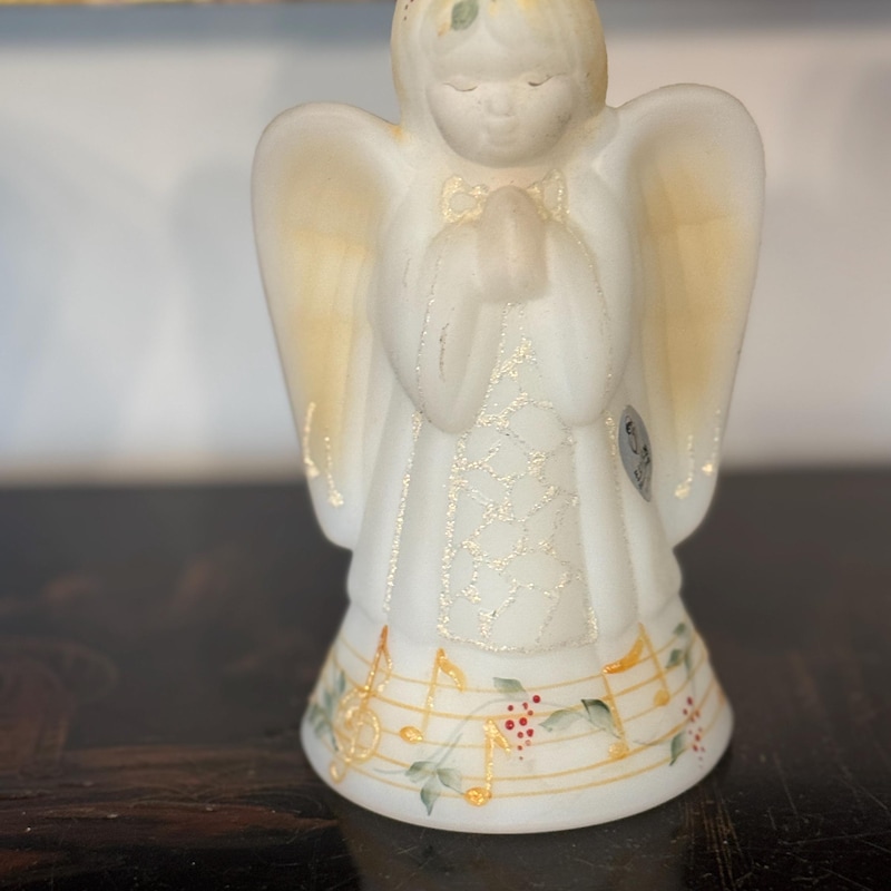 Fenton Art Glass Angel - Etsy