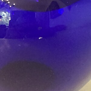 Vintage Art Glass Cobalt Blue Apple Paperweight - Etsy