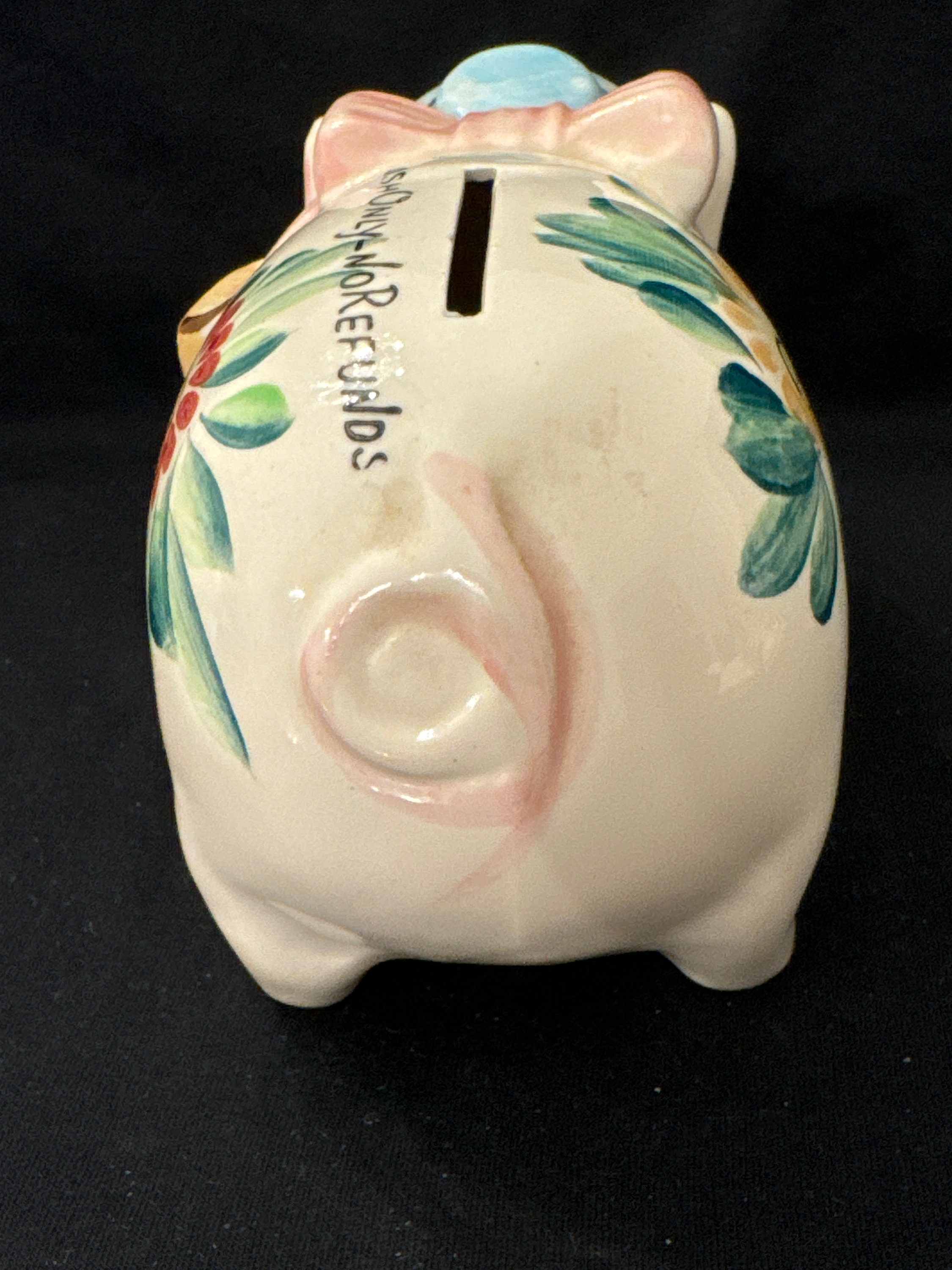 Vintage Hand Painted Pottery Piggy Bank Nasco Japan - Etsy