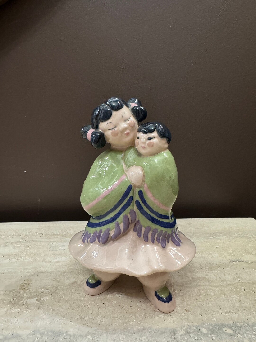 Rare Kay Finch Hand Painted California Pottery Figurine of a Mother and ...