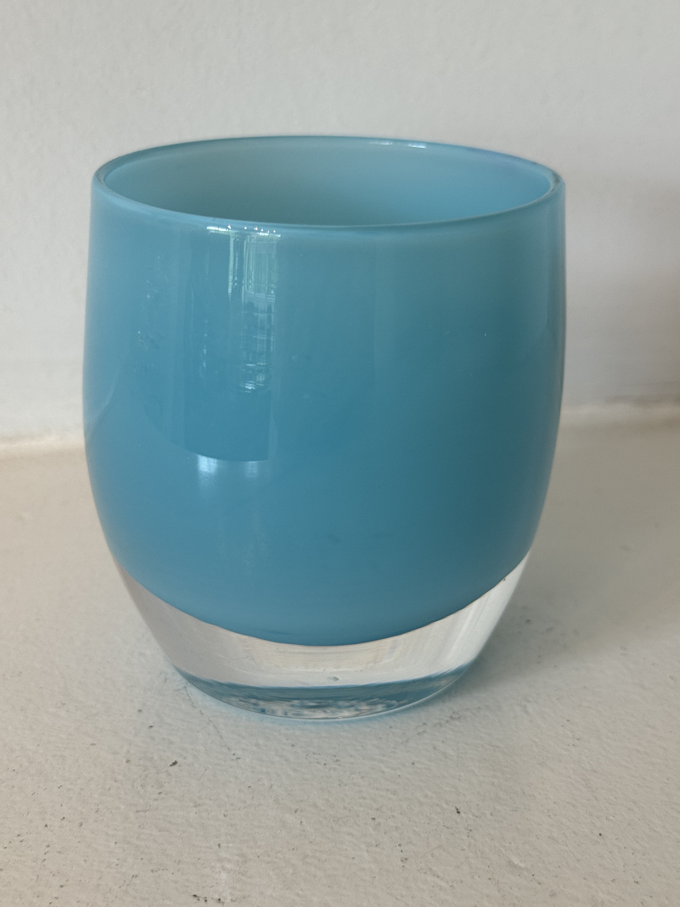 Glassybaby Hand Blown Glass Votive in a Beautiful Turquoise Blue Color ...