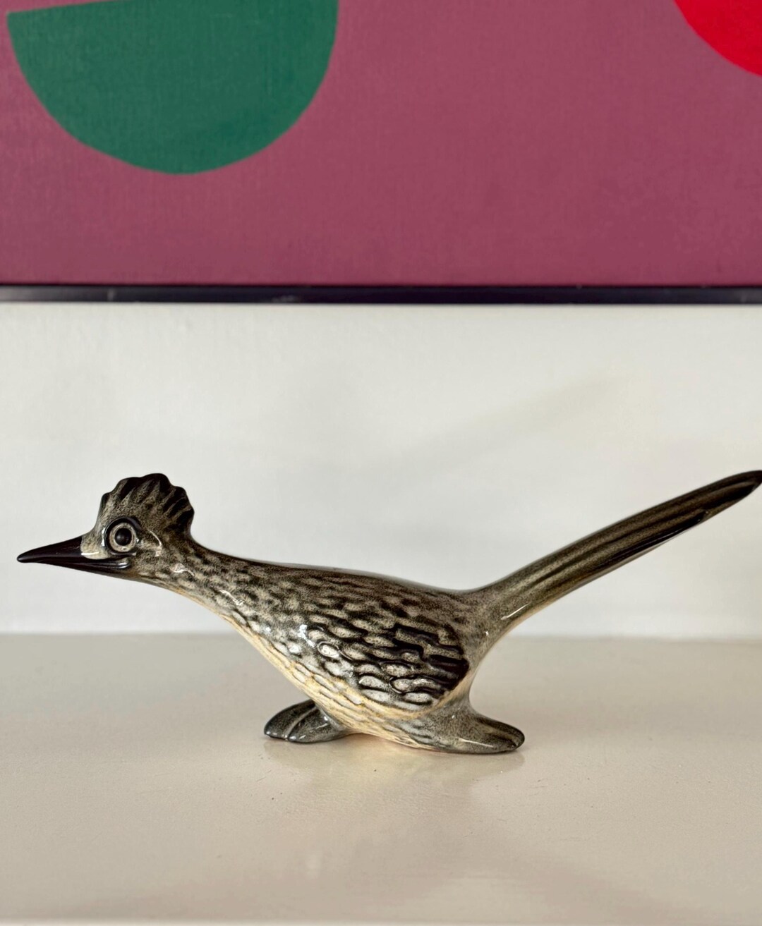 Vintage’s 1960's Howard Pierce Signed Hand Painted Roadrunner Figurine Mid Century Modern - Etsy
