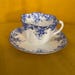 Shelley Dainty Blue Pattern 1950s Scalloped Floral Teacup Set, Vintage ...