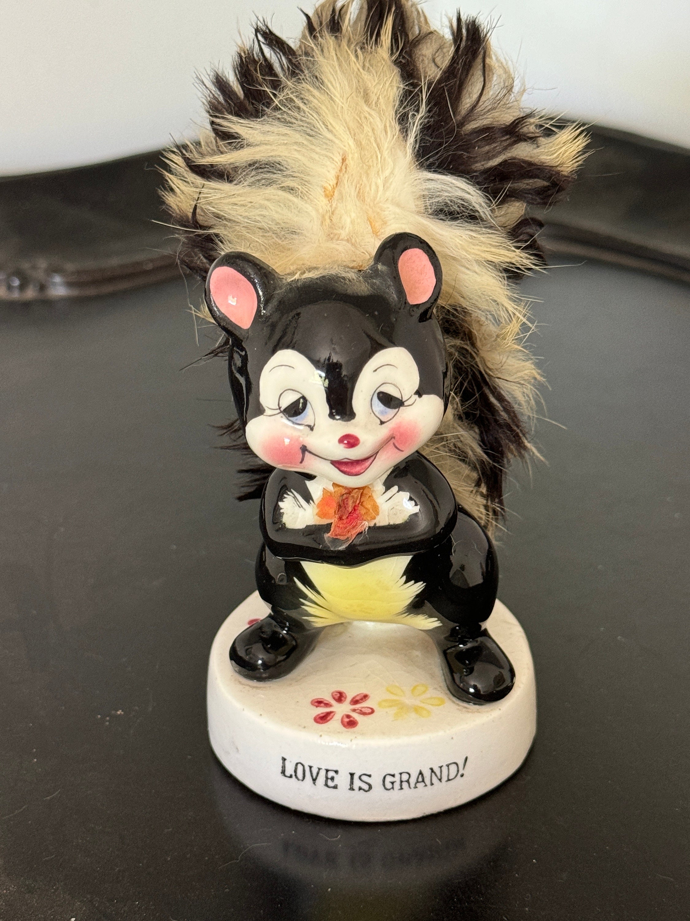 Vintage Anthropomorphic Ucagco Japan Skunk Figurine - Love is Grand - Etsy