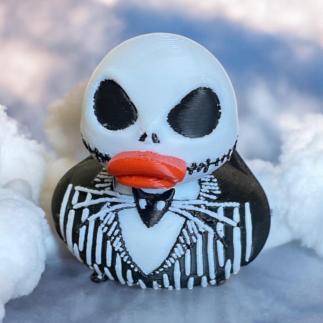 3d Printed Jack Skellington Duck - Etsy