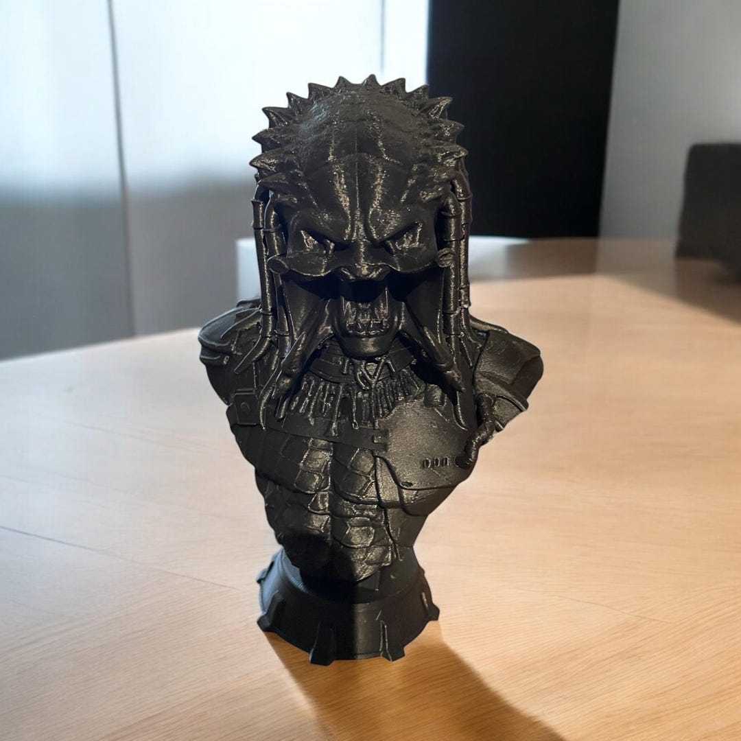 3d Printed Preditor Figure Bust - Etsy