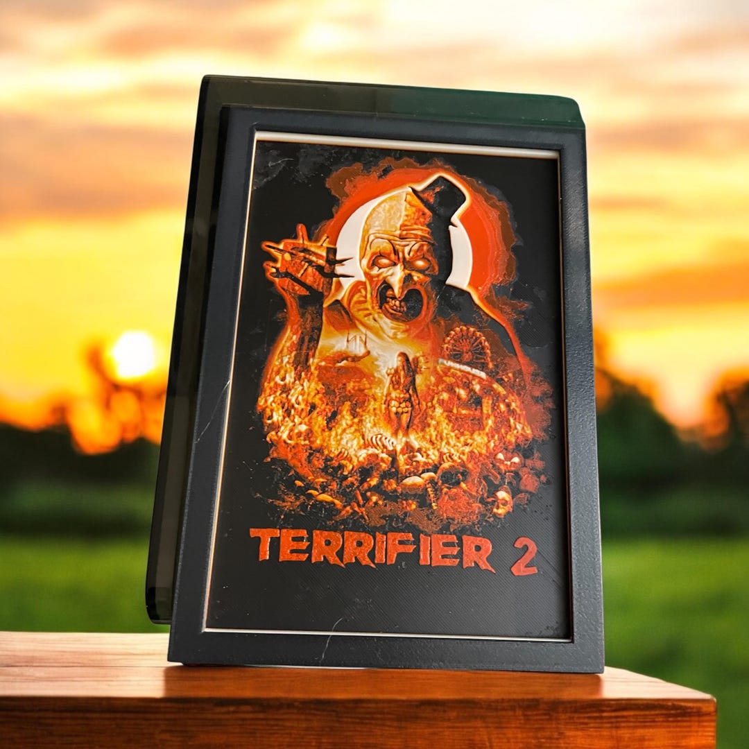 3d Printed 5x7 Terriffier 2 Movie Poster Hueforge and Frame - Etsy