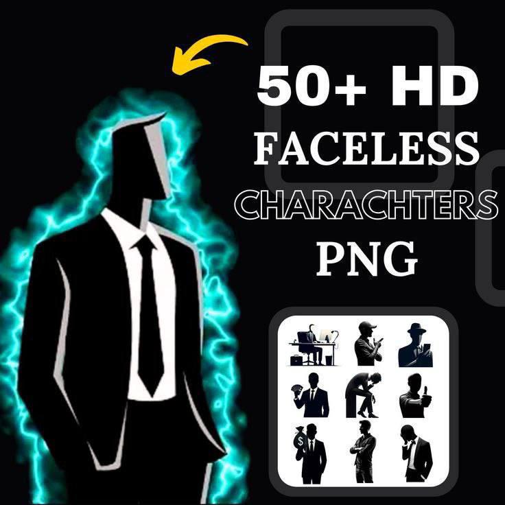 50+HD Faceless Characters PNG | Transparent Background | Minimalist ...
