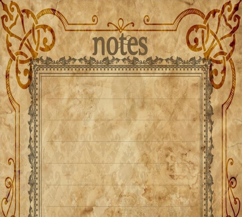 50 Printed Sheet Notepad, Stationary, Vintage, Floral, 2-11/16" X 5-1/4 ...