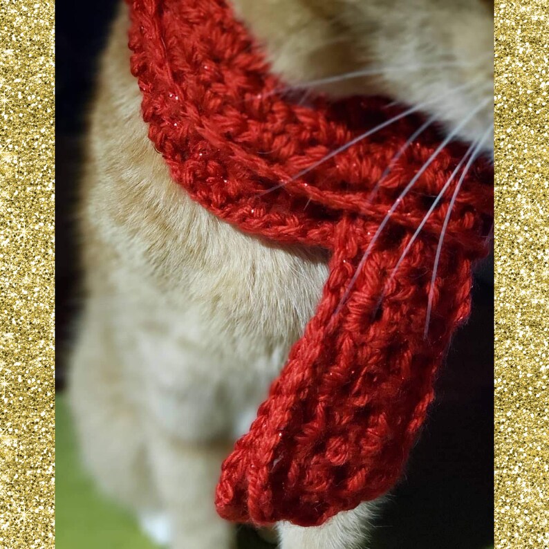 Glitter Cat Neck Scarves Feline Accessories Kitty Winter Scarf Metallic ...