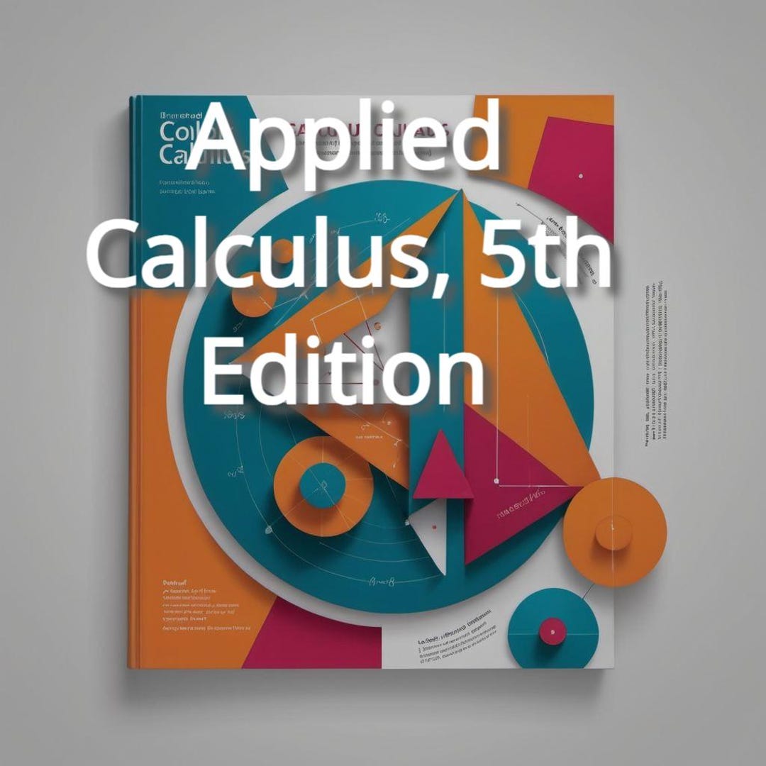 Applied Calculus, 5th Edition - Etsy