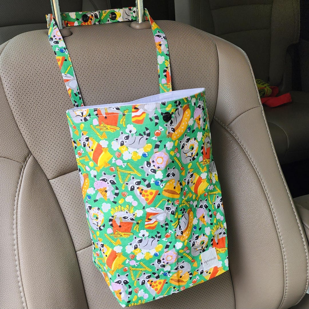 Auto Trash Bag - Junk Food Raccoons | Car Trash Bag, Waterproof ...