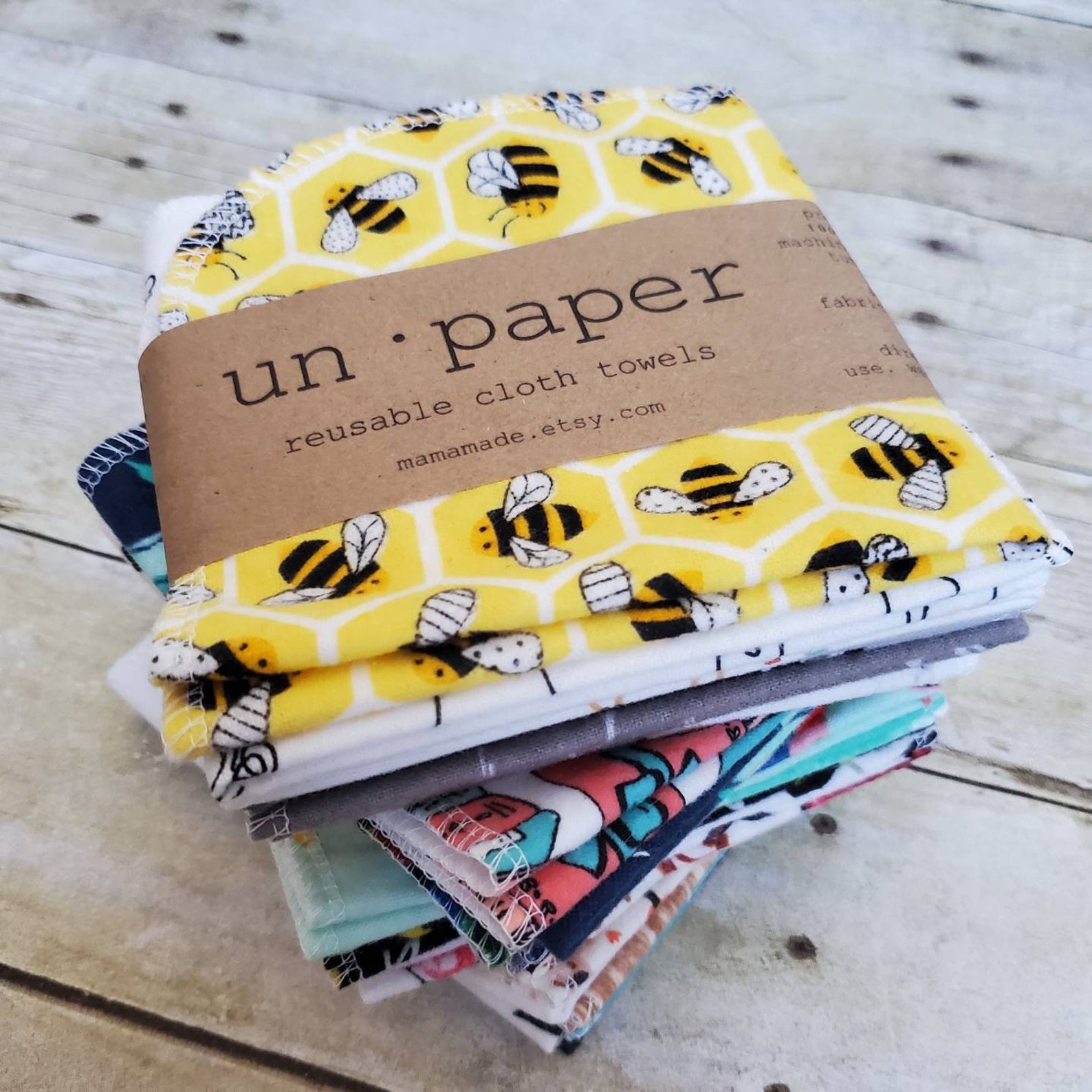 Un Paper Reusable Napkins Single-ply Random Prints Cloth Napkins Cloth ...