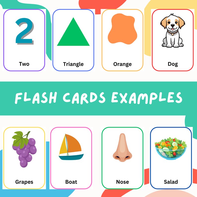 Children Flash Cards, Kids Toys, Preschool, Education Cards, Children's ...