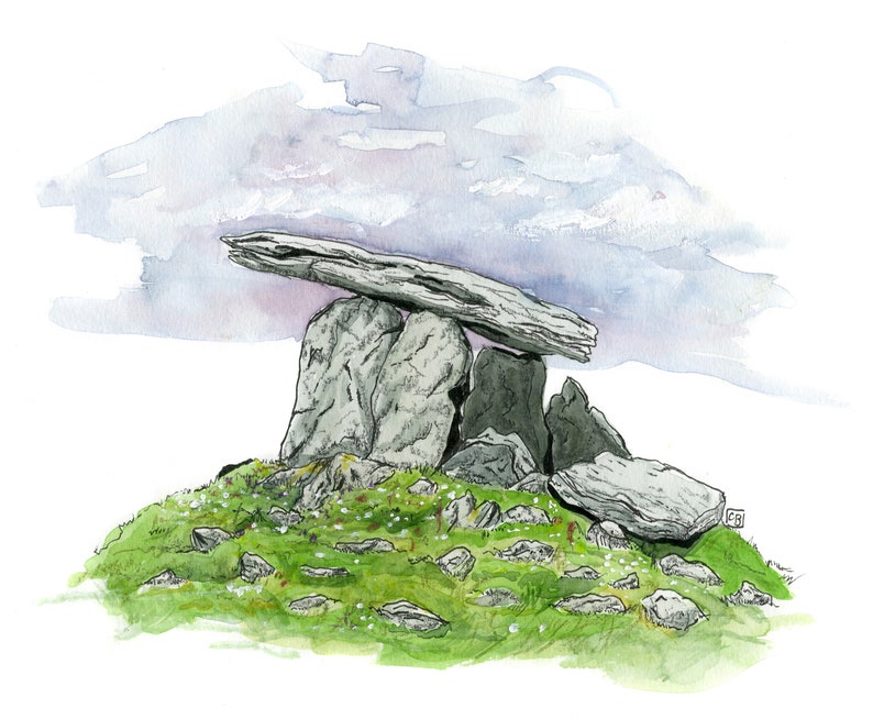 Poulnabrone Dolmen, the Burren, Ireland: 11x17" Archival Print of ...