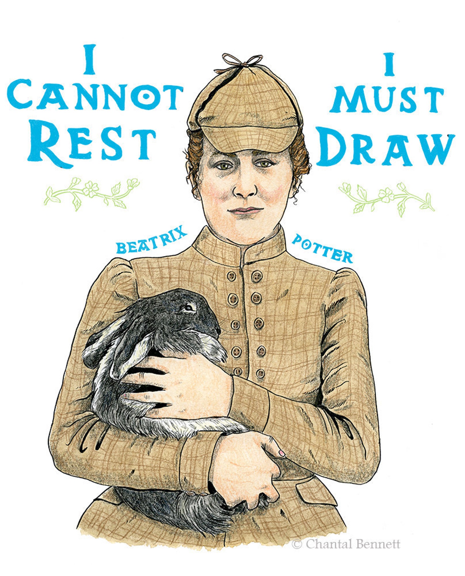 Beatrix Potter Portrait and Quote - 11x17" LIMITED EDITION Giglée Print ...